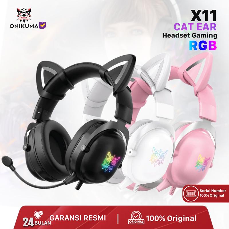 Headphone ONIKUMA X11 Cat Ears Gaming headset - Headphone Gaming - Shop ...