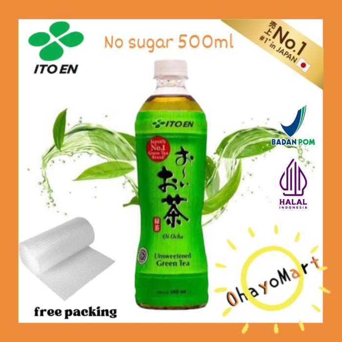 Jual Ito En Oi Ocha green tea no sugar 500ml / Unsweetened Green tea ...