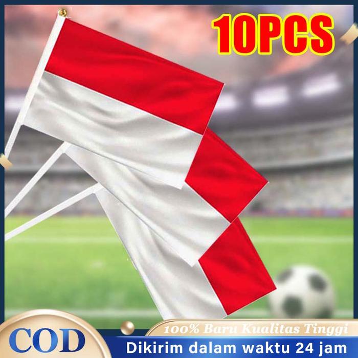 Jual Bendera Kemerdekaan 10pcs Bendera Bahan Kain Merah Putih Kain ...