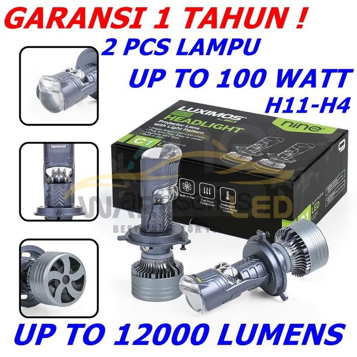 Jual LAMPU LED UTAMA MOBIL FOGLAMP H11 H16 H4 MINI BILED PROJECTOR ...