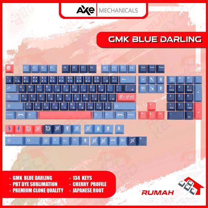 Jual AXE MECHANICALS - CHERRY - GMK BLUE DARLING - PBT - DYE SUB ...