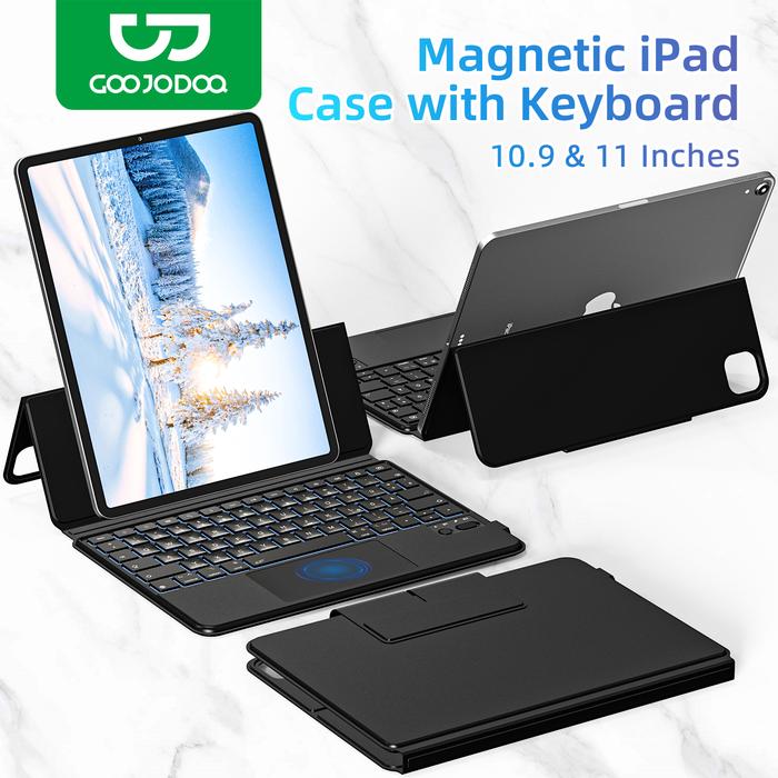 Promo GOOJODOQ 11" Entry Level Backlit Magic Keyboard for iPad 2018 ...