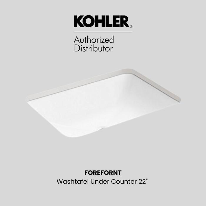 Promo KOHLER FOREFRONT 22" Undercounter Rectangular Lavatory Basin K ...