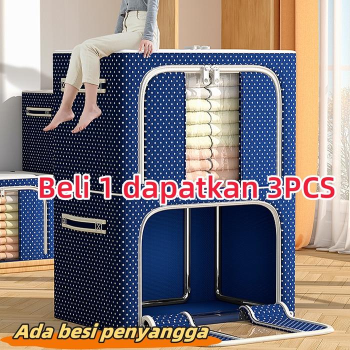 Jual [Stok Lokal] lipat Storage Box serbaguna tempat penyimpanan baju ...