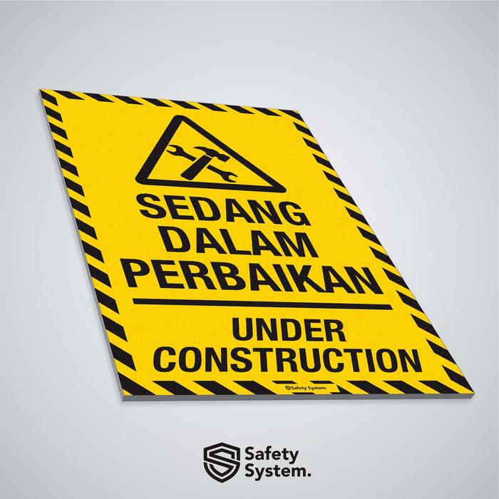 Jual Safety Sign Rambu K3 PVC - Sedang Dalam Perbaikan Under ...