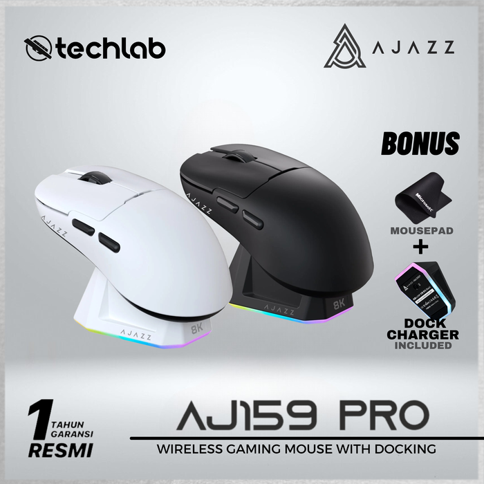 Promo Ajazz AJ159 PRO / AJ159 Series Wireless 3 in 1 Gaming Mouse With ...