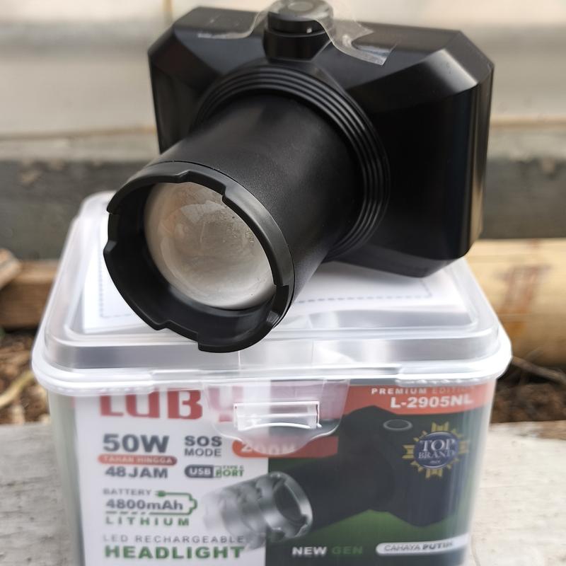SENTER KEPALA LED LASER LUBY L-2905NL 50 WATT - Shop | Tokopedia