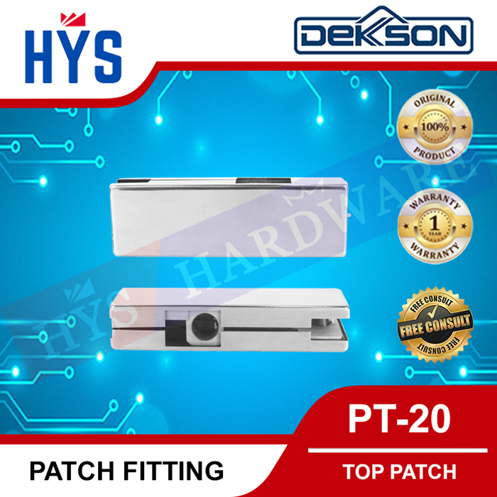 Jual Patch Fitting Dekkson PT20 Penjepit Kaca Frameless Penopang Pintu ...