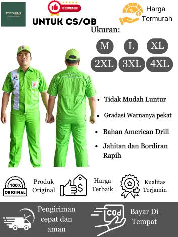 BAJU SERAGAM CLEANING SERVICE/OB - SERAGAM HIJAU SPBU PERTAMINA - Shop ...