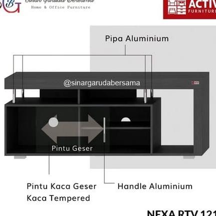Jual AUDIO VIDEO RACK LEMARI TV RAK TV 120 CM CRUZ RAK TV MINIMALIS RAK ...