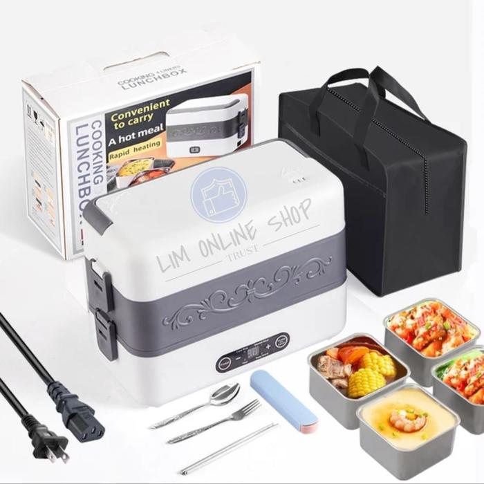 Jual ELEKTRIK LUNCH BOX WADAH 4 LITER STEAMED COOKING MULTIFUNGSI BPA ...