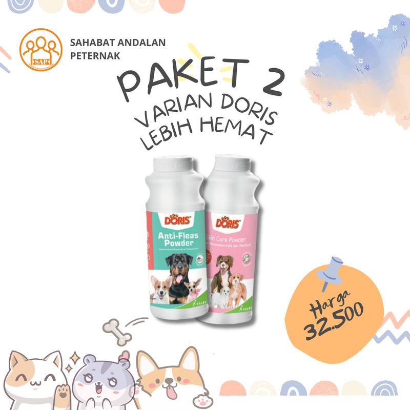 Varian Bedak Doris Lebih Hemat Doris Skincare Powder dan Doris Anti ...