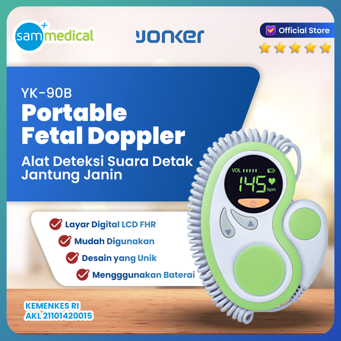 Jual YONKER Fetal Dopper YK-90B / Alat Cek Detak Jantung Janin Bayi ...