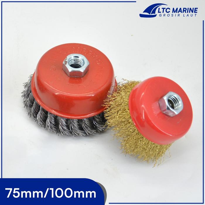 Jual Knot/Standard Wire Cup Brush Thread Nut Type IMPA 510768 510785 ...