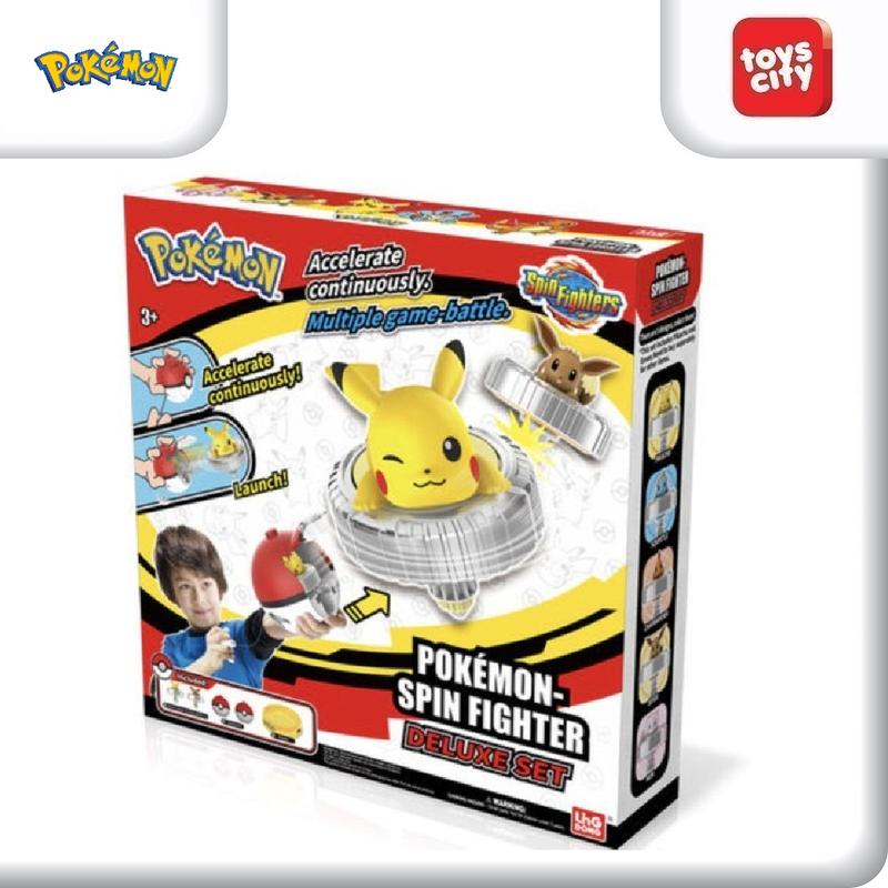Pokemon Spin Fighter Deluxe Set - Mainan Gasing Set Lengkap Dengan 2 ...