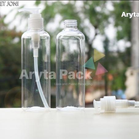 Jual BOTOL PLASTIK 250ML PET JONI NATURAL TUTUP PUMP NATURAL/HITAM ...