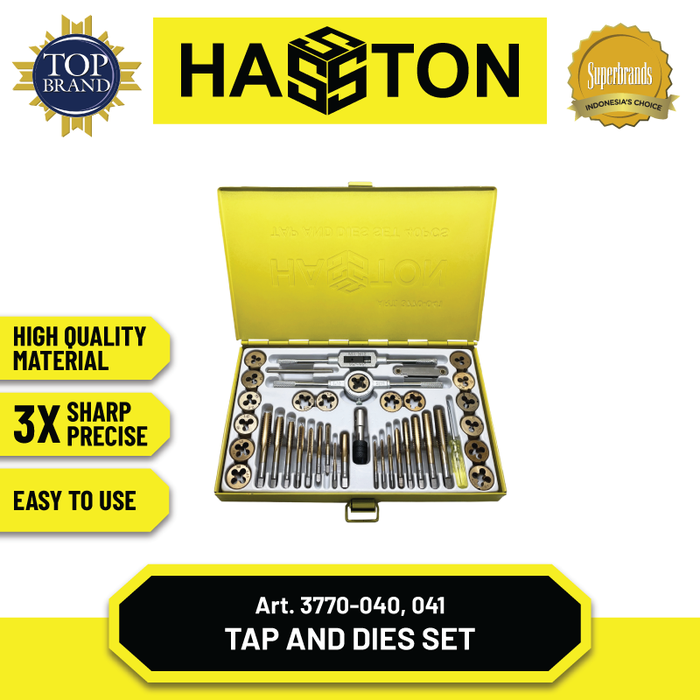 Promo Hasston Snei Tap Set / Alat Pembuat Ulir Baut & Mur, Tap dan Die ...