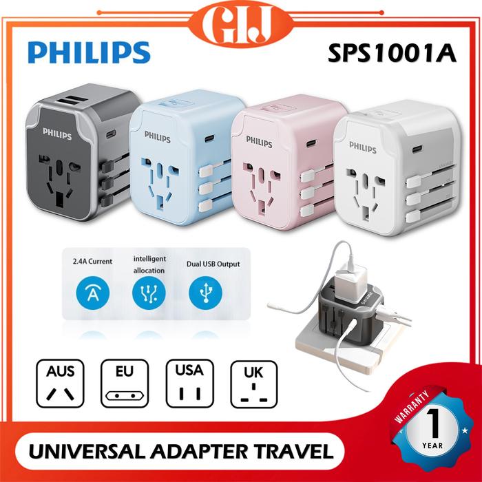 Promo Philips Universal Travel Adapter Power Conversion Plug Charger ...