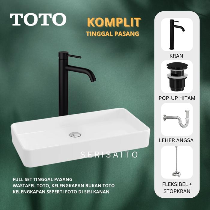 Jual Wastafel TOTO LW953 / Washtafel Kotak Minimalis - Body Only - Kota ...