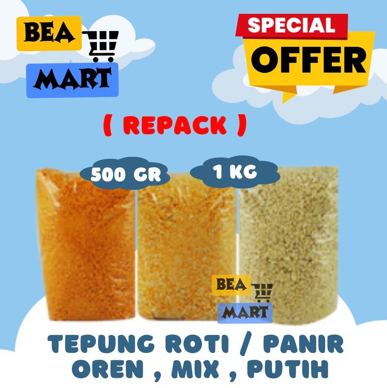 Tepung Roti Mix / Oren / Putih 500gr 1kg | Tepung Panko / Panir - Shop ...