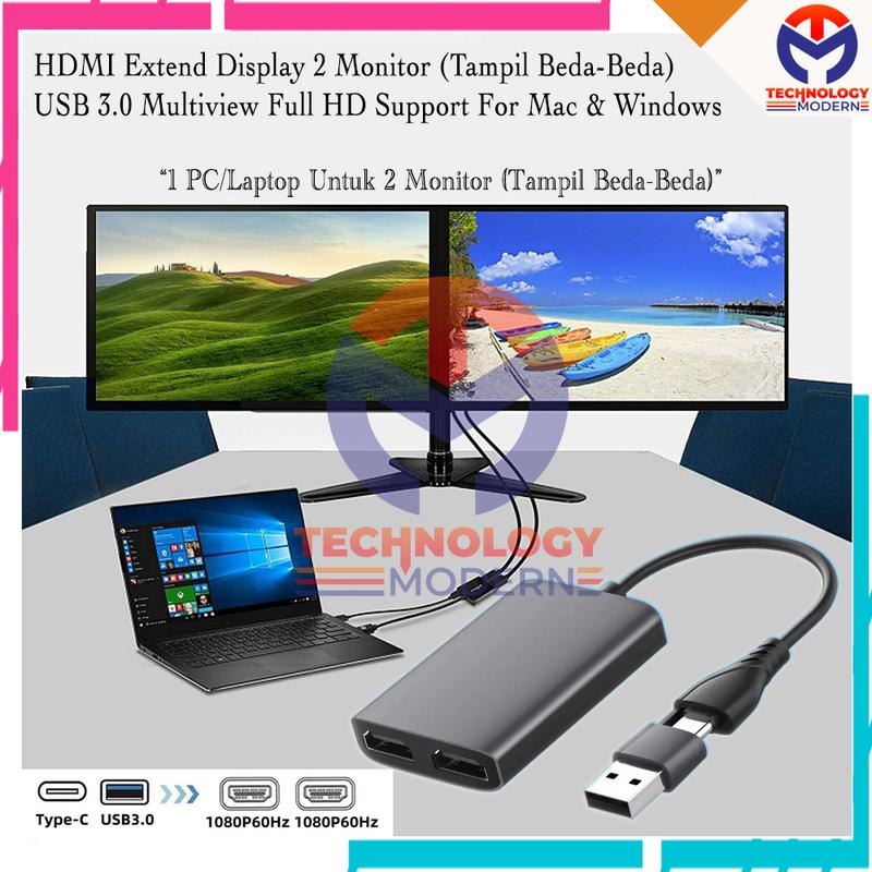 Multiple Monitors Display USB 3.0 Multiviewer Extend Display - Shop ...