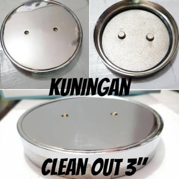 Clean out / CO / tutup septictank 3inch kuningan tebal - Shop | Tokopedia