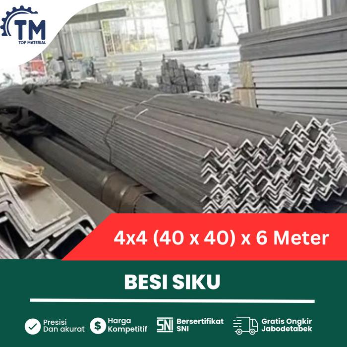 Jual Harga Besi Siku 4x4 Cm (40x40mm) Panjang 6 Meter SNI - Ready A36 ...