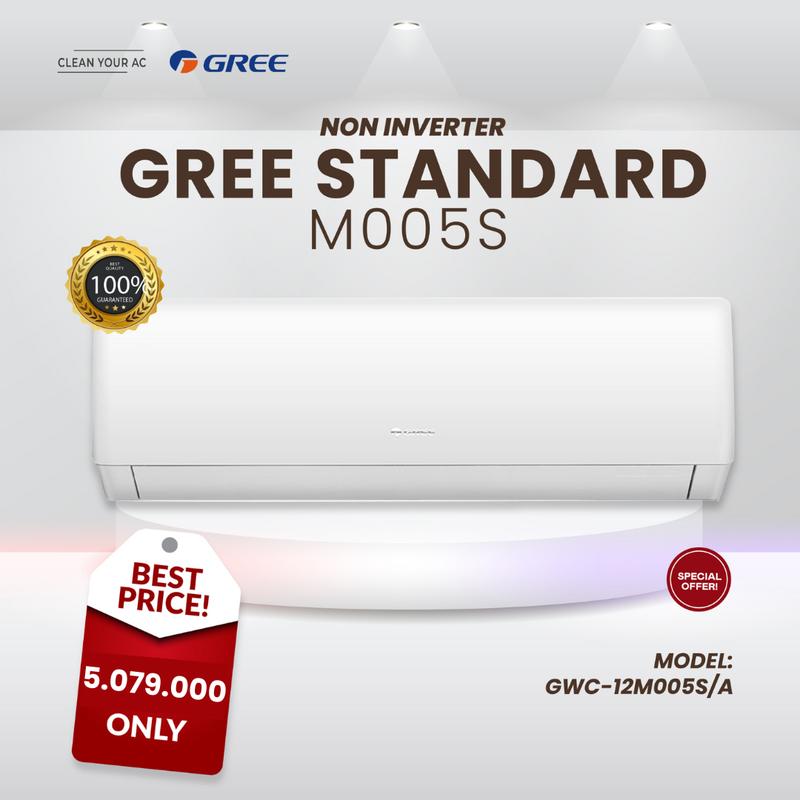 GREE AC 1.5 PK STANDARD M005S NON INVERTER | GWC-12M005S/A - Shop ...
