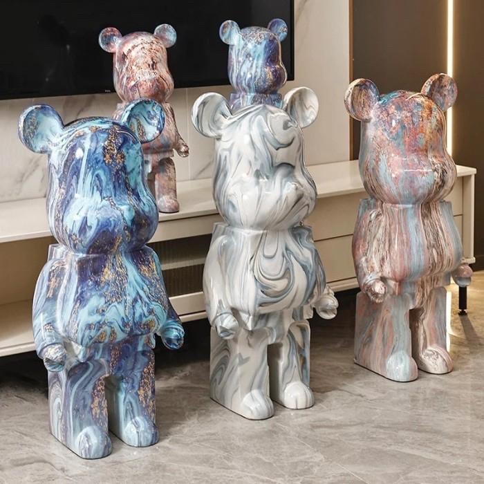 Jual BEAR Marble Art Ceramic Home decor/ pajangan besar rumah beruang ...