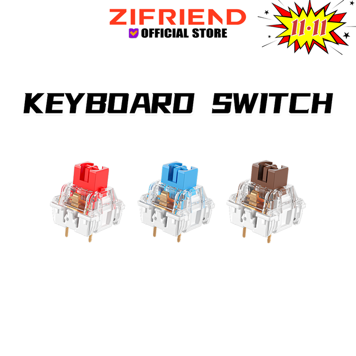 Promo Outemu 10pcs Mechanical Keyboard Switches 3 pin Blue Red Brown ...
