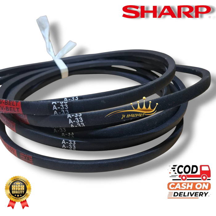 Jual [SHARP ES-T70S] Vanbelt Fan Bel Vbelt Fanbel Mesin Cuci V-Belt A33 ...