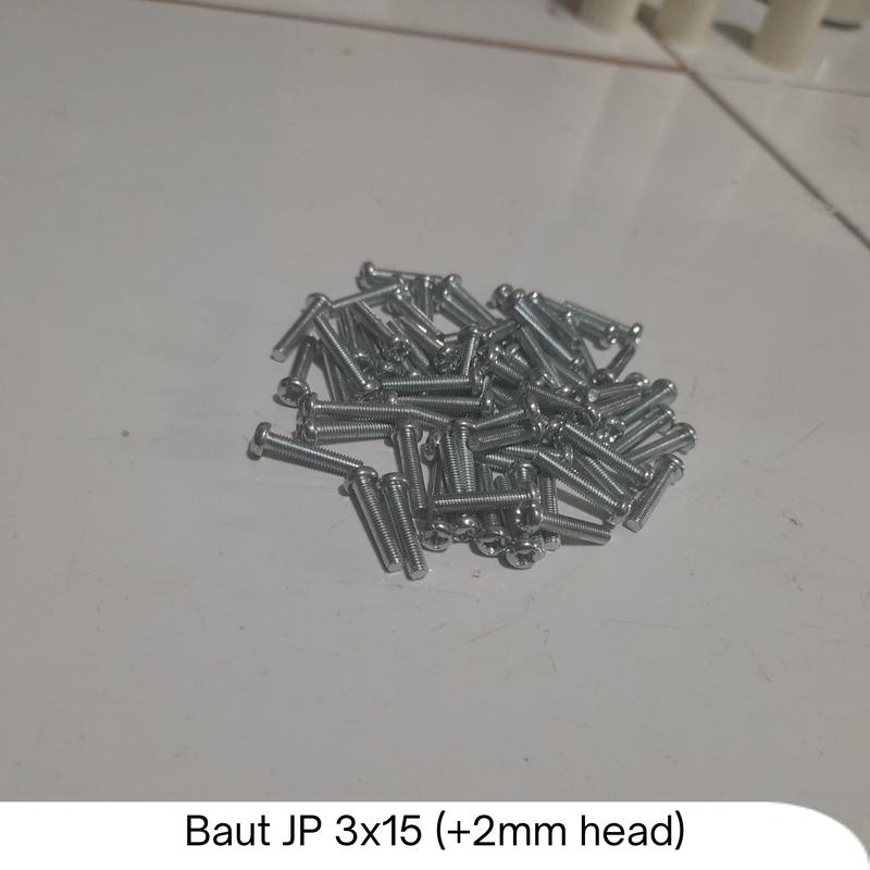 Baut plus JP M3x15 +2mm head - Shop | Tokopedia