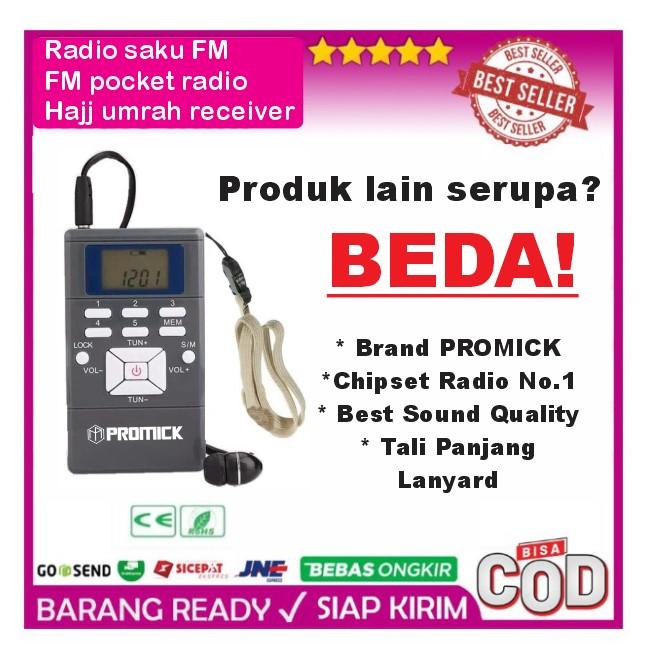 Radio Mini FM Digital Receiver DSP plus Earphone - Shop | Tokopedia