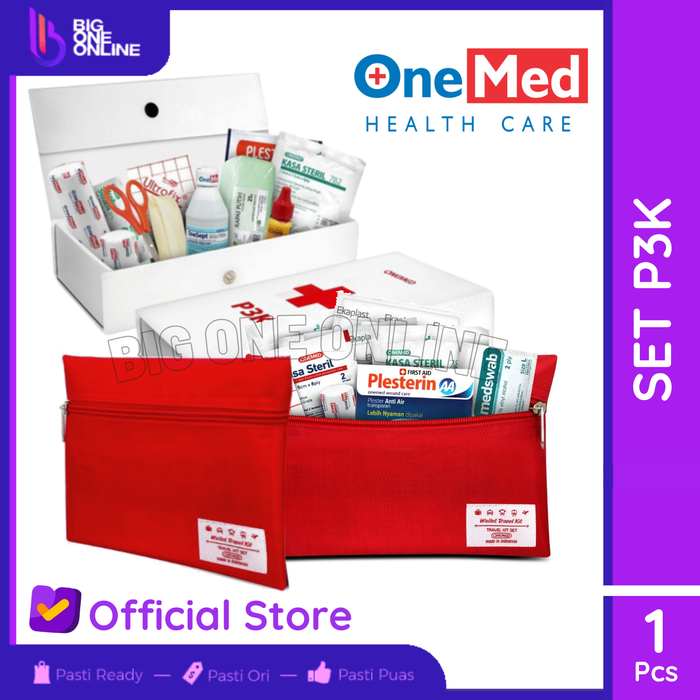 Promo OneMed Kotak Obat P3K Travel, Pouch P3K First Aid Kit Set isi ...