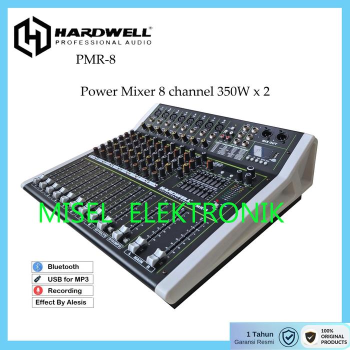 Jual Power Mixer Audio 8 Channel Bagus original Bluetooth Hardwell PMR8 ...