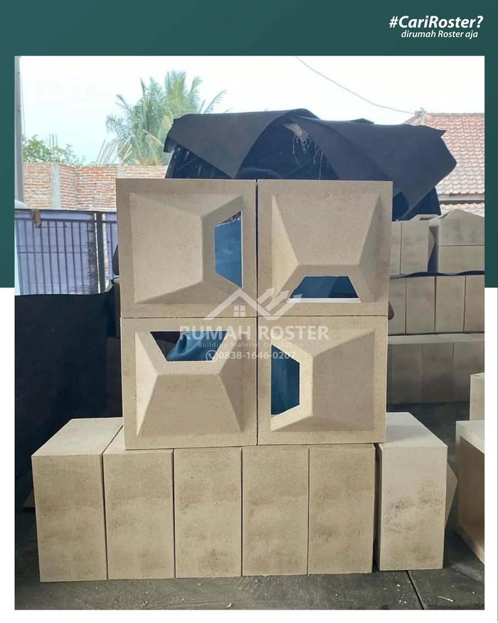 Jual Roster Beton Putih/Roster Minimalis/Roster Modern Motif TV LB1 ...