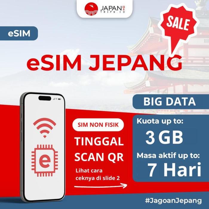 Jual Promo eSIM Big Data Japantrips | Travel Sim Japan - PROMO B ...