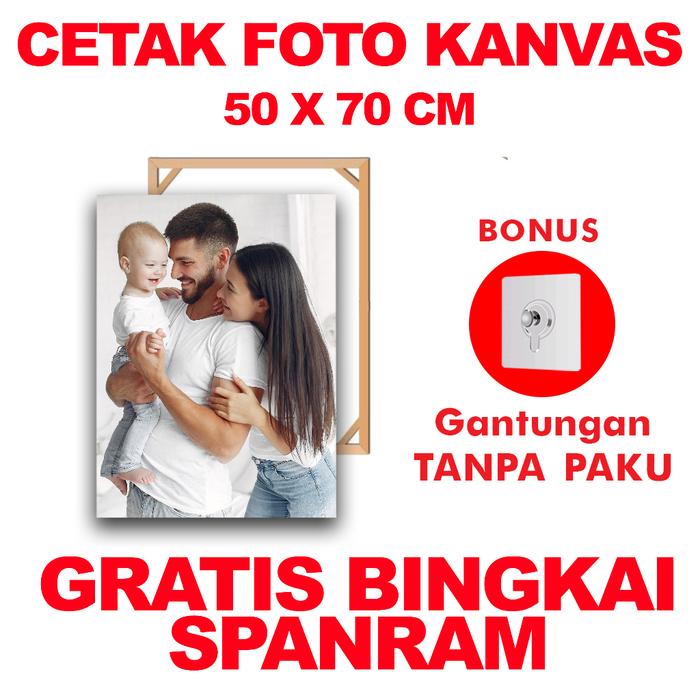 Jual Cetak Foto Kanvas/Canvas Photo Print 50x70 Cm (Gratis Spanram ...