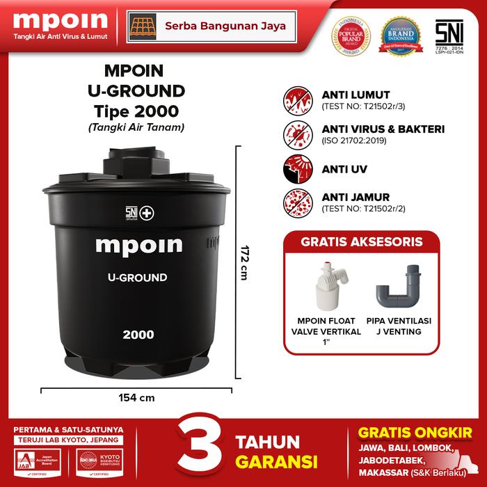 Jual MPOIN U GROUND ( 2000 Liter ) TANGKI TOREN AIR - Kota Bandung ...