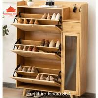 Jual Almari Rak Sepatu Serbaguna Kayu Jati Minimalis Terbaru - Kab ...