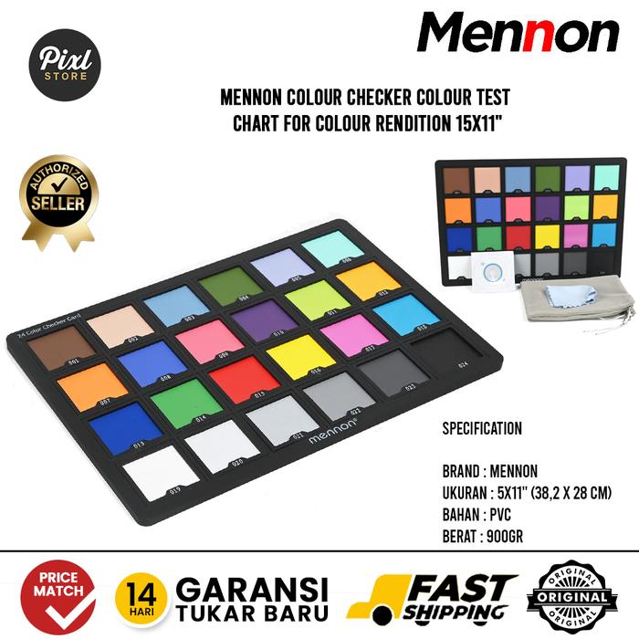 Jual Mennon Colour Checker Colour Test Chart For Colour Rendition 15x11 ...