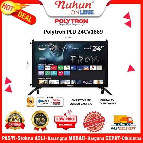 POLYTRON LED TV 24 INCH SMART TV LITE PLD-24CV1869 / PLD 24CV1869 ...
