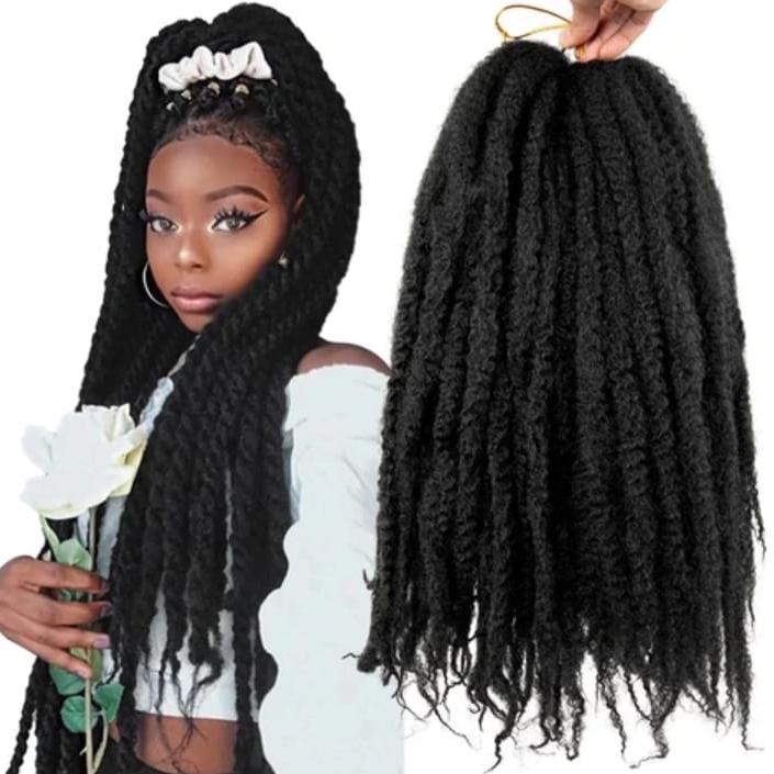 Rambut Sambung Rambut Afro ISI 12 HELAI Rambut Kribo Rambut Sulam ...