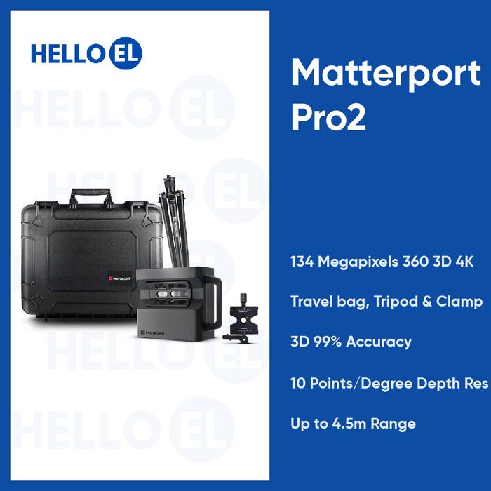 Jual Matterport Pro2 Pro 2 134 Megapixels 360 3D 4K Bundle Travel bag ...