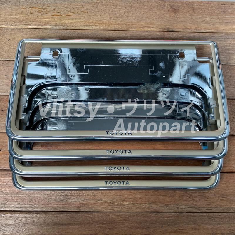 Frame Plate JDM Toyota Gold Original Japan - Shop | Tokopedia