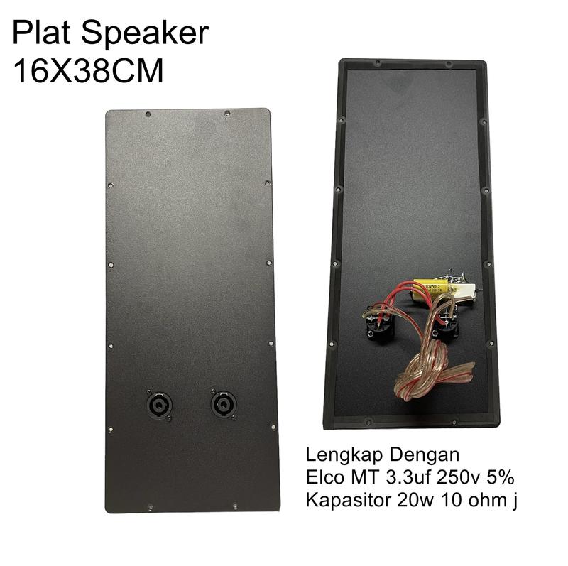 PLAT BESI BOX SPEAKER 16X38CM FREE TERMINAL SPICON - Shop | Tokopedia