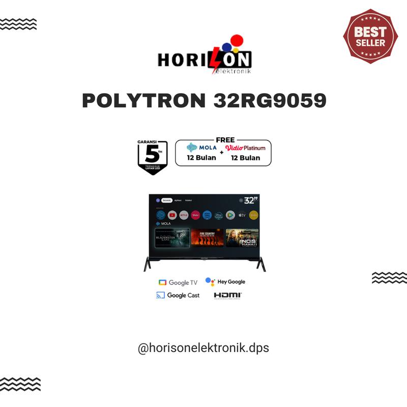 LED SMART GOOGLE TV POLYTRON 32 INCH PLD 32RG9059 - Shop | Tokopedia