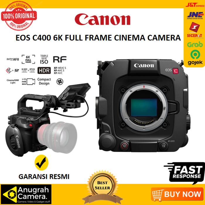 Jual Canon EOS C400 6K Full-Frame Digital Cinema Camera RF Sensor CMOS ...