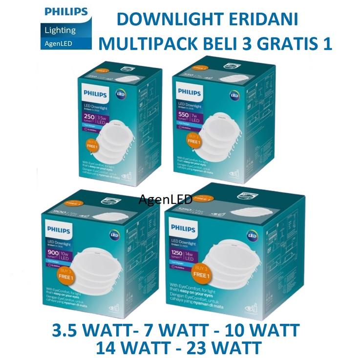 Jual PHILIPS Lampu Downlight LED Eridani 3.5W 7W 10W 14W 23W DL190B 3.5 ...