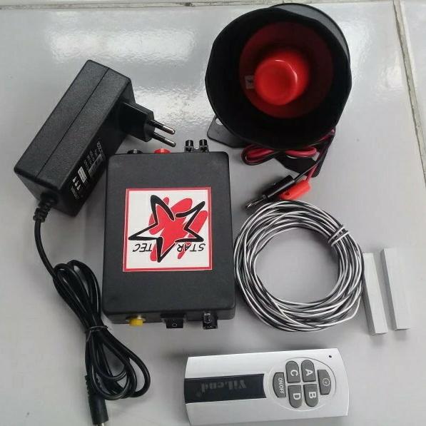 ALARM PINTU PENGAMAN,menggunakan remote,sensor magnet,beban SIRINE ...